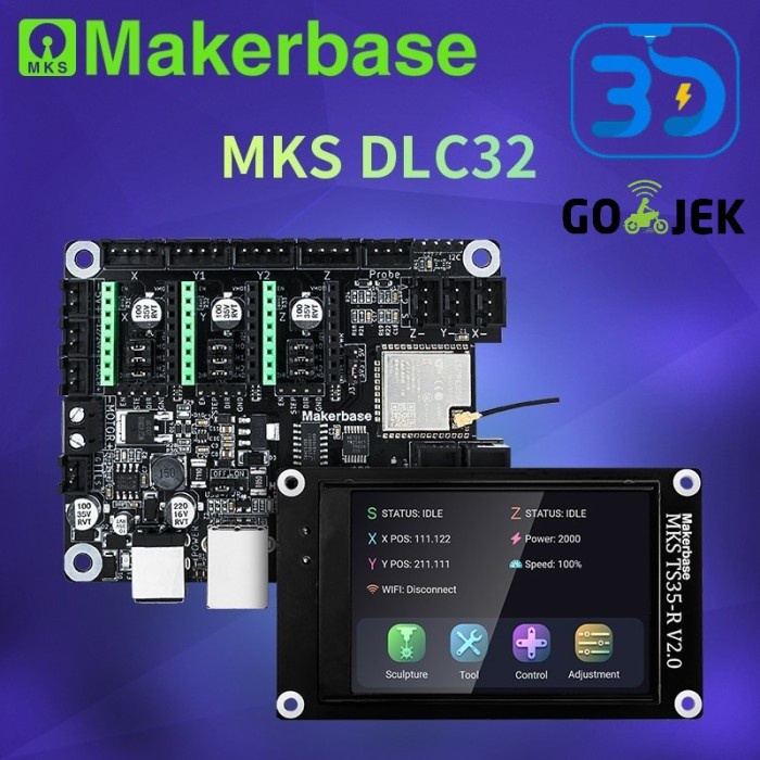 Jual Makerbase MKS DLC32 V2.1 Offline GRBL Controller with TFT Touch Screen | Shopee Indonesia
