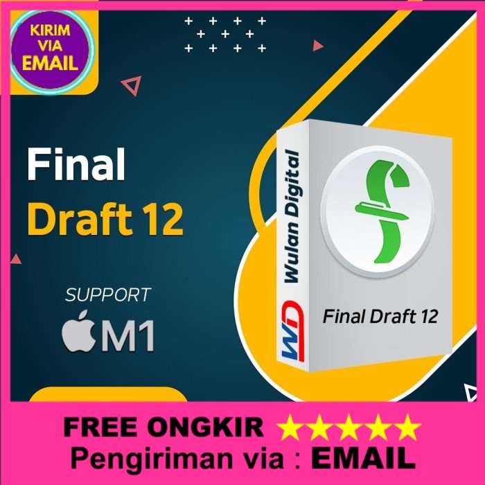 Jual Software Menulis Naskah: Final Draft 12 Full Version [Mac] Lifetime | Shopee Indonesia