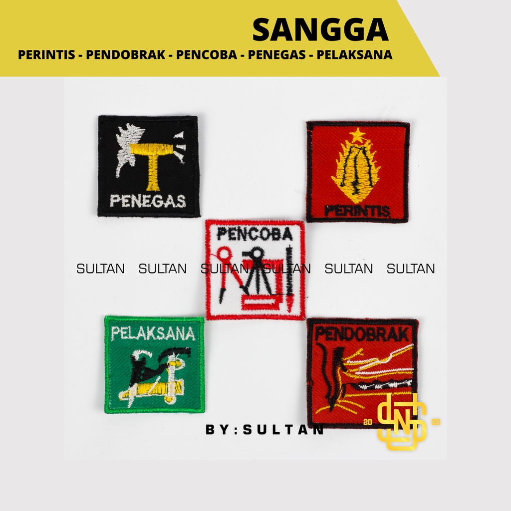Jual BORDIR LOGO Tanda Sangga Pramuka Pendobrak, Perintis, Penegas ...