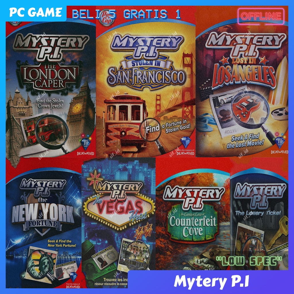 Jual Mystery P.I. Koleksi Lengkap - 7 Game Mystery P.I. - Lost in Los ...