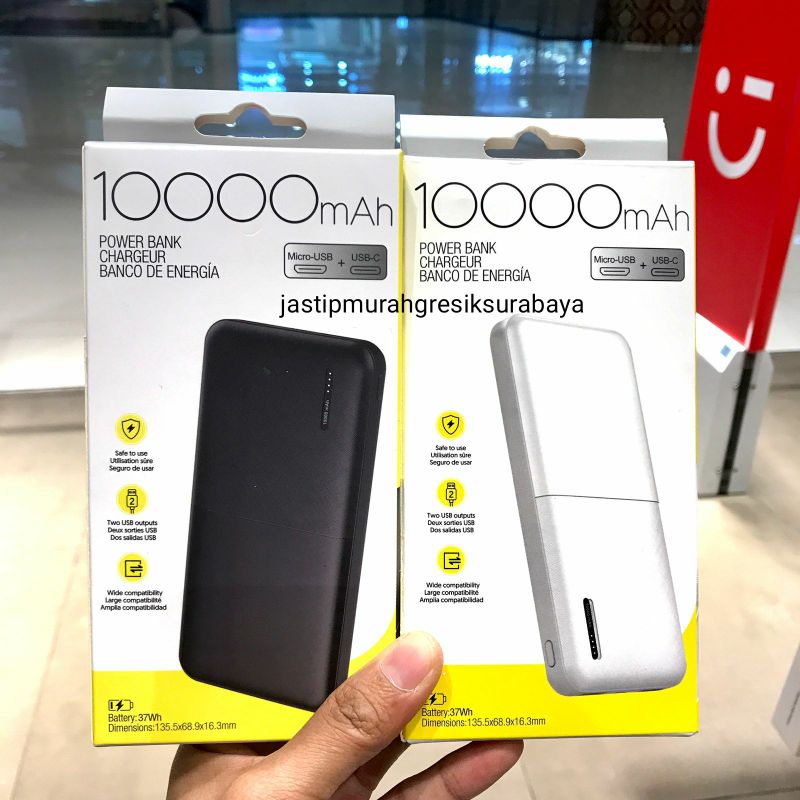 Jual POWER BANK 10000 MAH MINISO POWERBANK 5000 MAH MINISO | Shopee ...