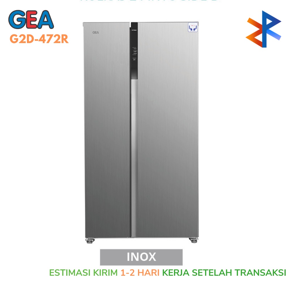 Jual Kulkas Side By Side GEA G2D 472R / G2D 472 R / G2D472 Silver INOX ...