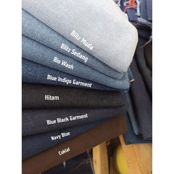 Jual KAIN DENIM BAHAN WASH NON STRETCH TEBAL DENIM WASHING JEANS ...