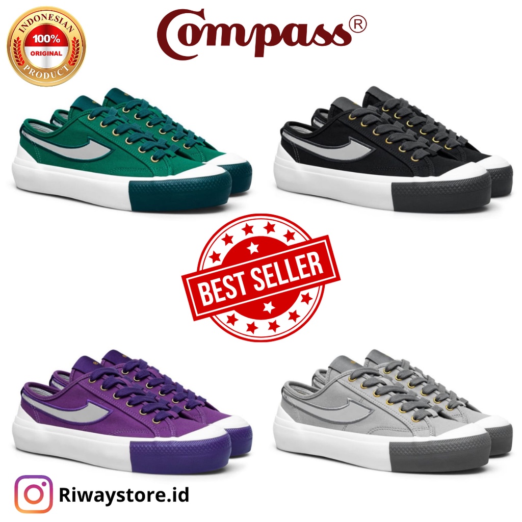 Jual [ORIGINAL] Sepatu Compass Proto Lite (Purple, Black, Grey, Green ...