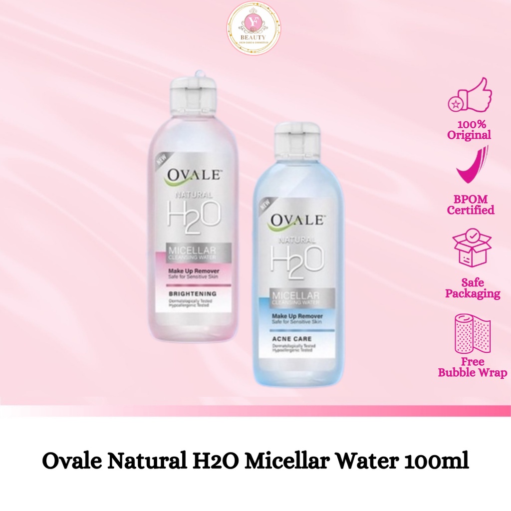 Jual YF BEAUTY Ovale Natural H2O Micellar Water 100ml | Shopee Indonesia