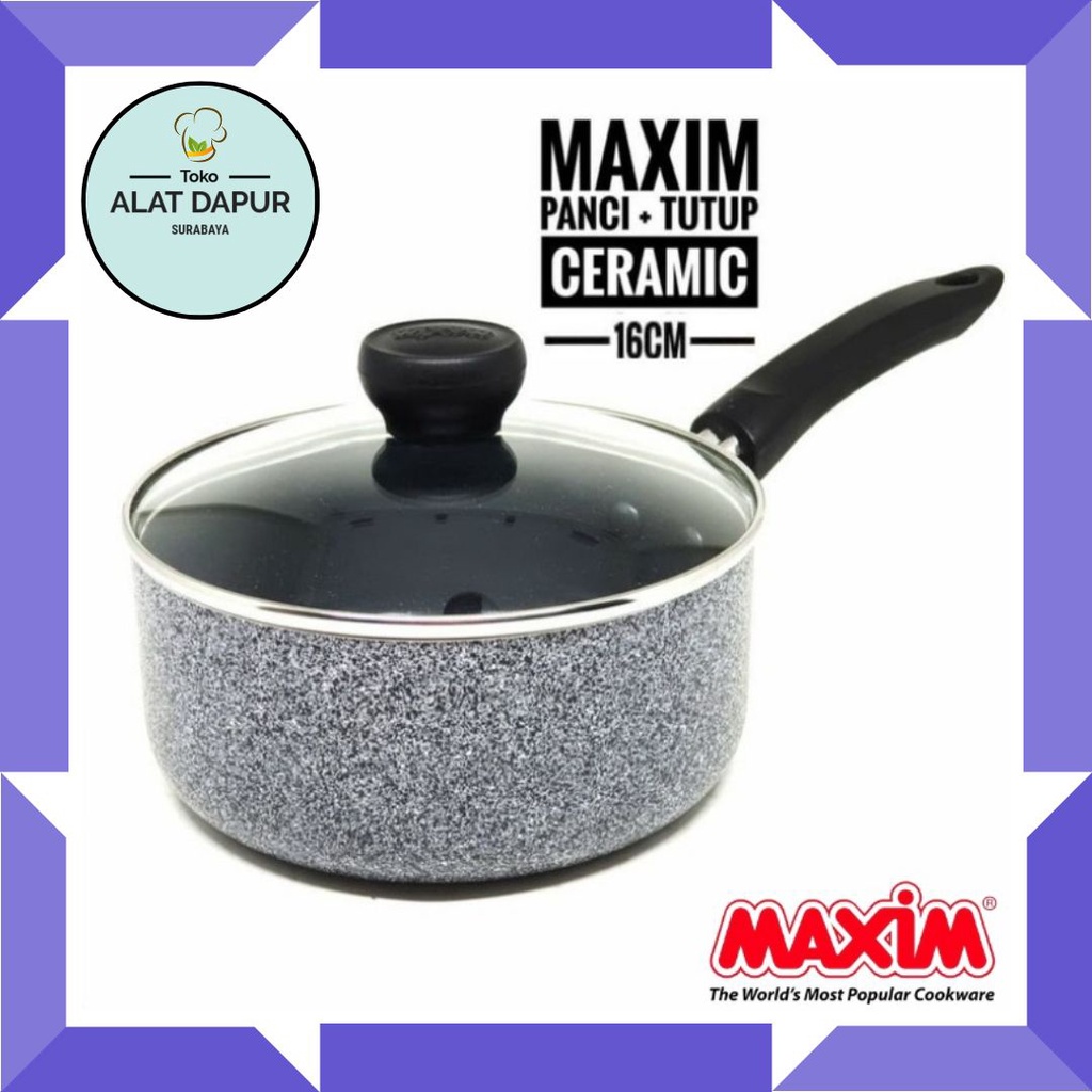 Jual Maxim Neostone 16cm Panci Sauce Pan Ceramic Anti Lengket Panci ...