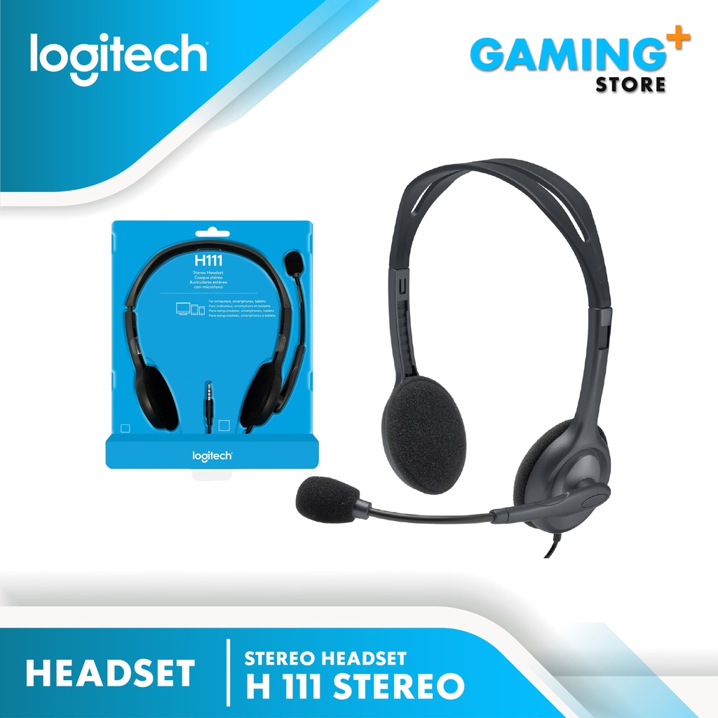 Jual Logitech H111 Stereo Headset H-111 | Shopee Indonesia