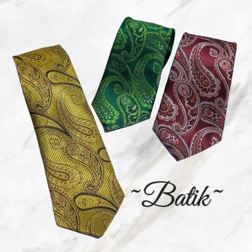 Jual KIAMA - Dasi Batik Motif Dasi Formal Kerja Wedding Banyak Warna ...