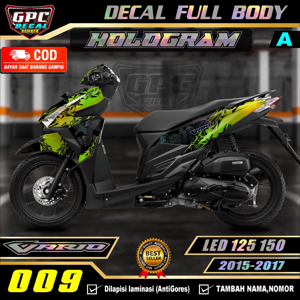 Jual Decal Sticker Hologram Full Body Vario led 125 150 Variasi List ...