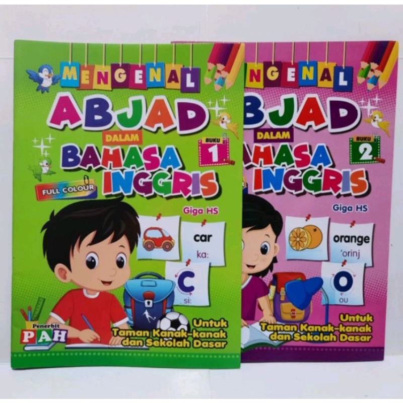 Jual Buku Anak Mengenal ABJAD Dalam Bahasa Inggris Full Colour PAH ...