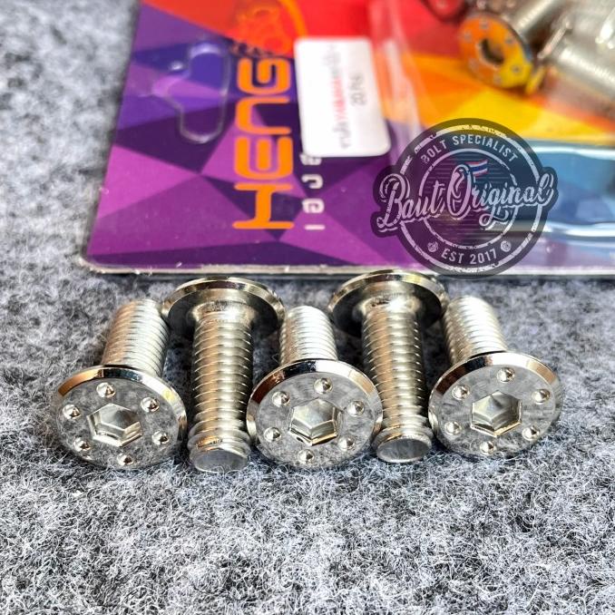 Jual baut disk disc cakram probolt bintik stainless yamaha ori heng silver sampoerna123 Kualitas ...
