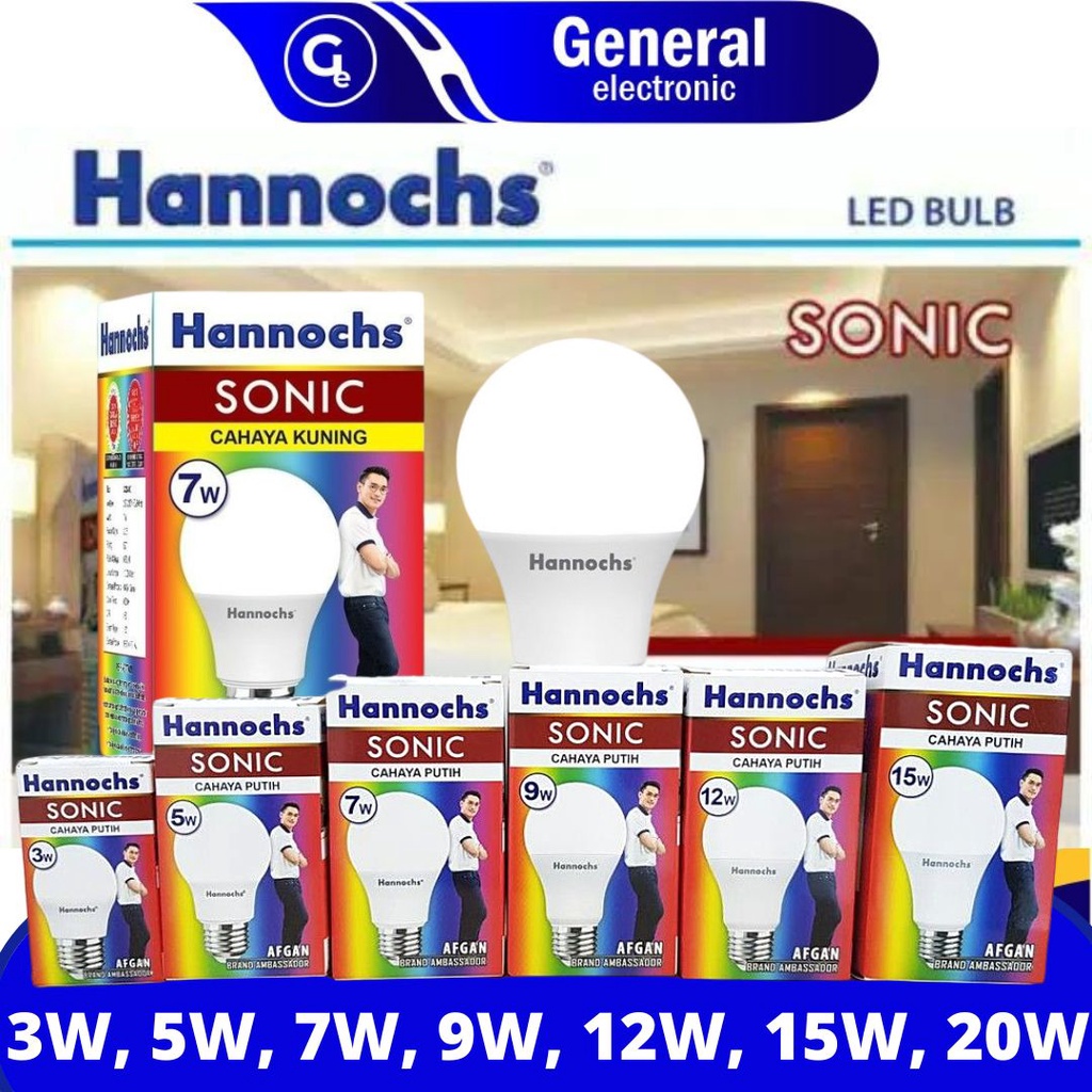 Jual Lampu LED Hannochs SONIC 3W - 5W - 7W - 9W - 12W - 15W - 20W ...