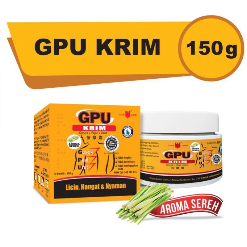 Jual Cap Lang GPU KRIM (Cream) 150gram | Shopee Indonesia