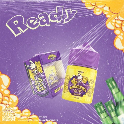 Jual LIQUID MUNCHIES V3 GRAPE 60ML ORIGINAL FREEBASE | Shopee Indonesia