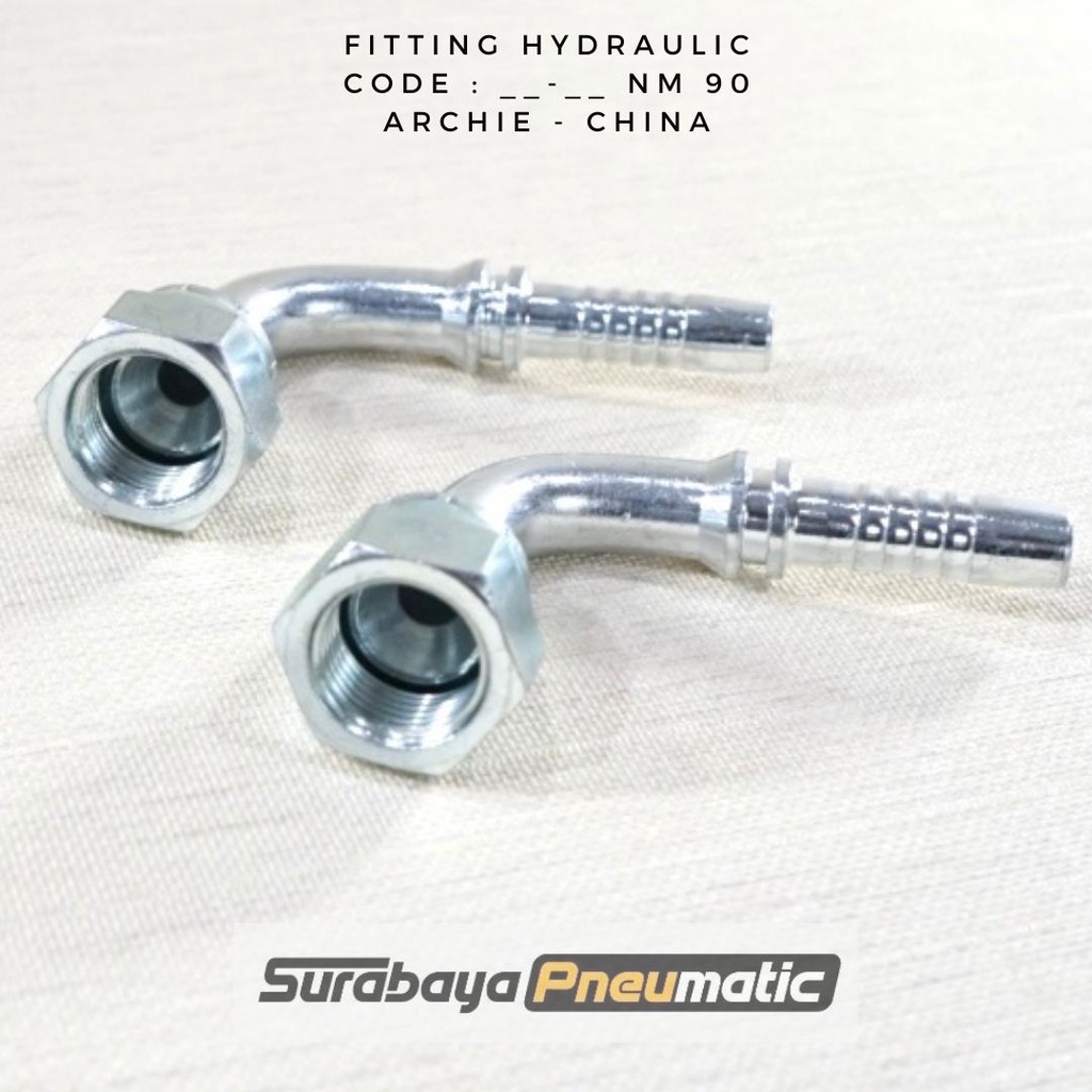 Jual Fitting Hose 12-12 NM 90°– Drat 3/4” – Brand ARCHIE (China ...