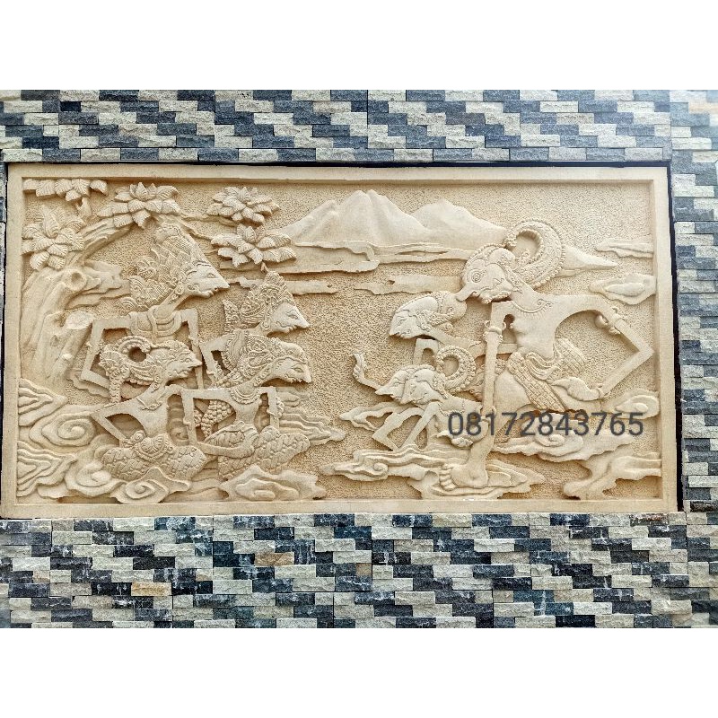 Jual Relief Batu Alam Paras Jogja, Batu Ukir Dinding, Hiasan Rumah ...