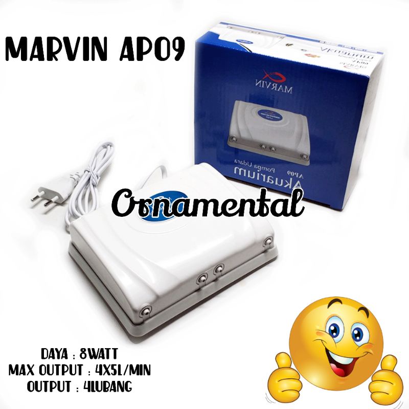 Jual Pompa AERATOR UDARA Aquarium MARVIN AP09 4Lubang Output Asquascape | Shopee Indonesia