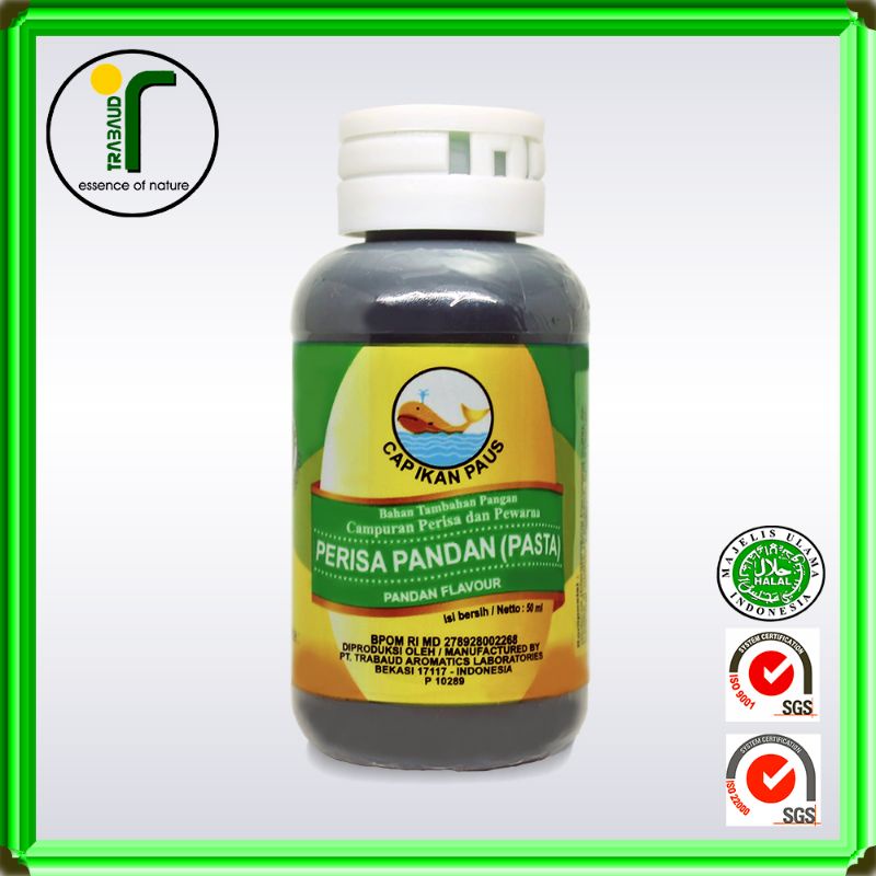 Jual ( Paket 6 pcs ) Perisa Pandan Pasta / Cap Ikan Paus (50 ML ...