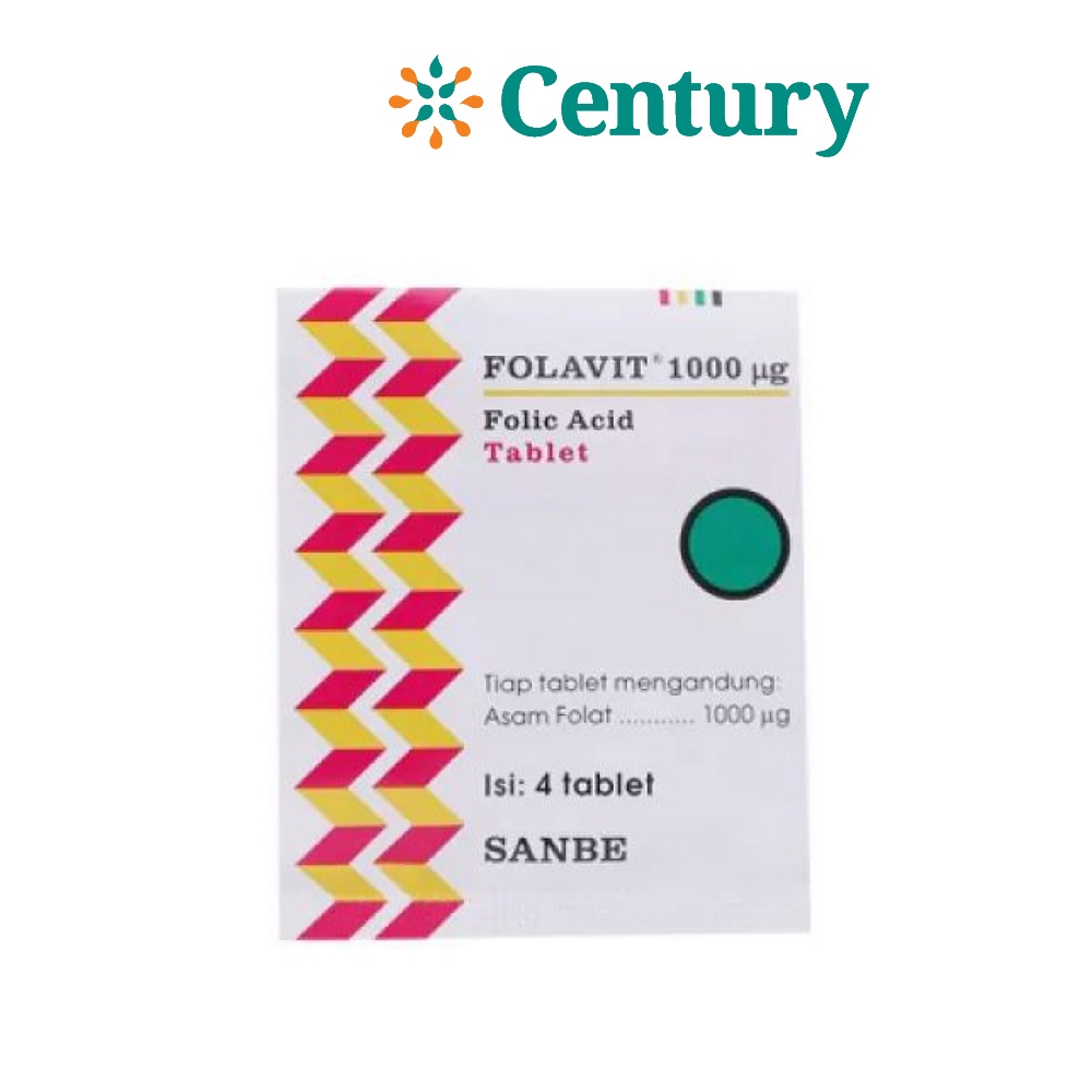 Jual FOLAVIT 1000MCG ISI 4 TABLET / ASAM FOLAT | Shopee Indonesia