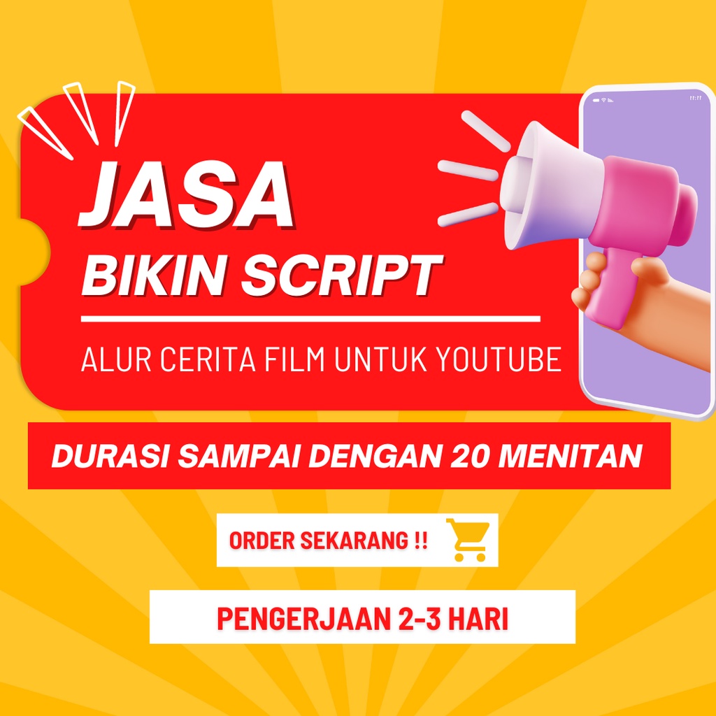 Jual Jasa bikin script alur cerita film untuk youtube | Shopee Indonesia