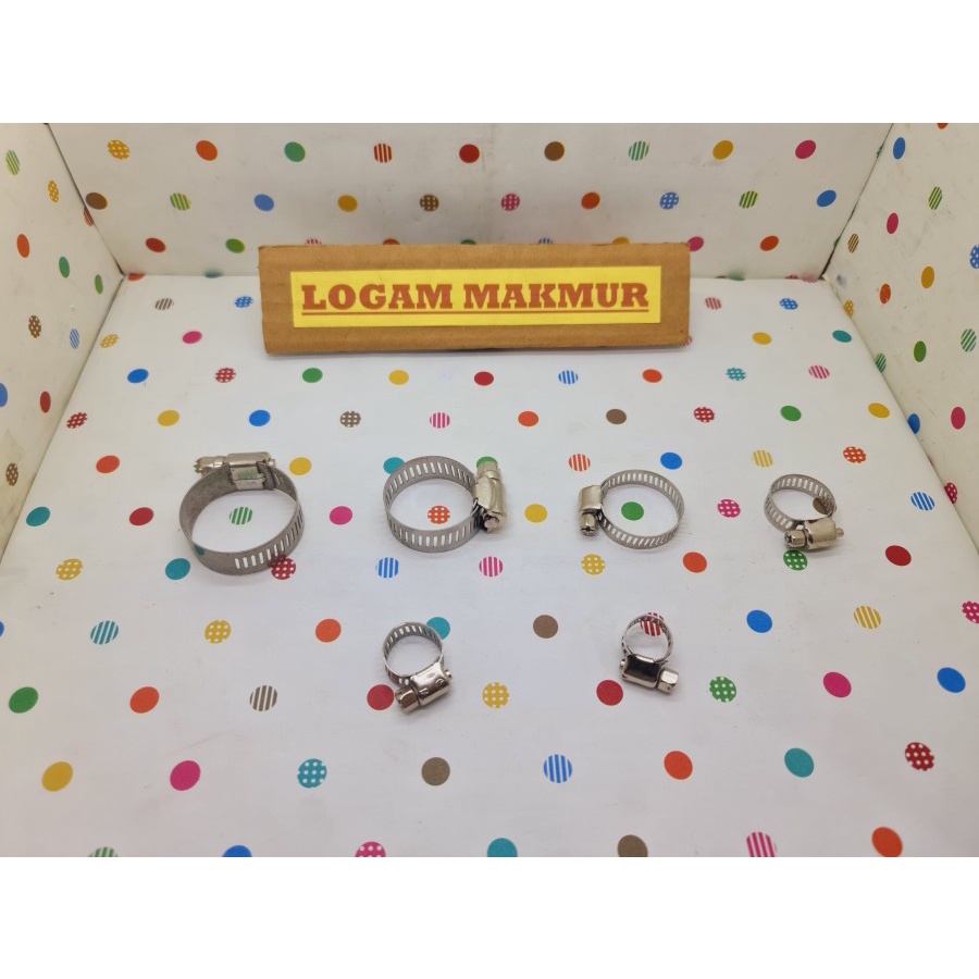 Jual KLEM KLIP UNTUK SELANG - HOSE CLAMP (STAINLESS) | Shopee Indonesia