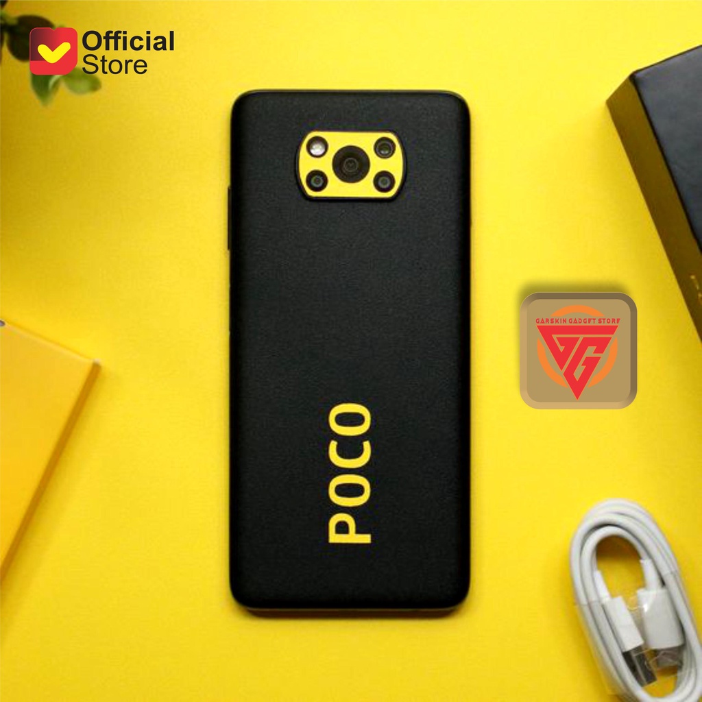 Jual POCO X3 NFC PRO Skin Garskin POCO Motif Black x Poco | Shopee ...
