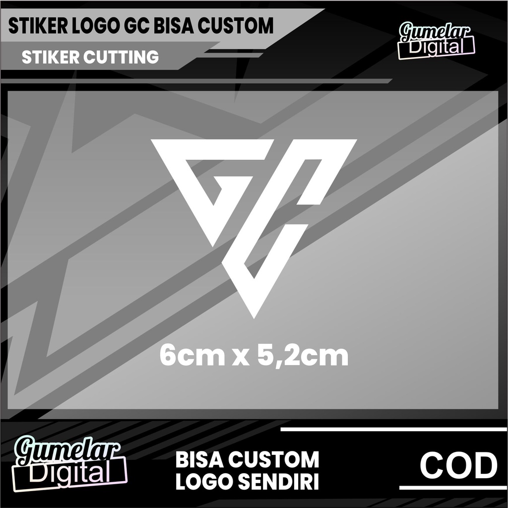 Jual STICKER CUTTING GC MOTOR STIKER LOGO GC | Shopee Indonesia