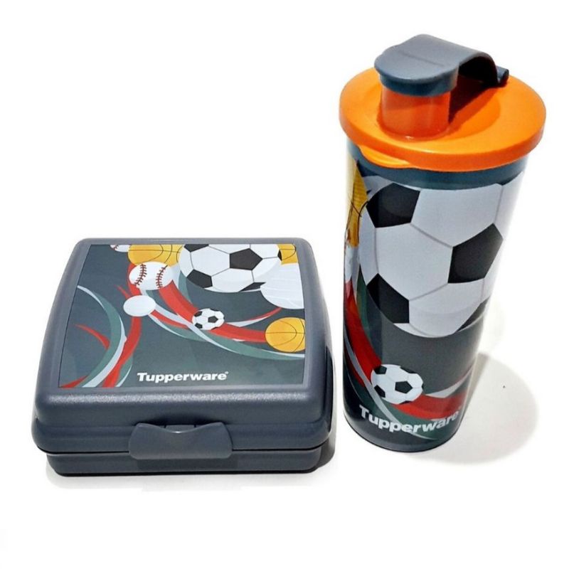 Jual Wadah Bekal / Tepak Makan dan Botol Set Anak Sekolah Go Active ...