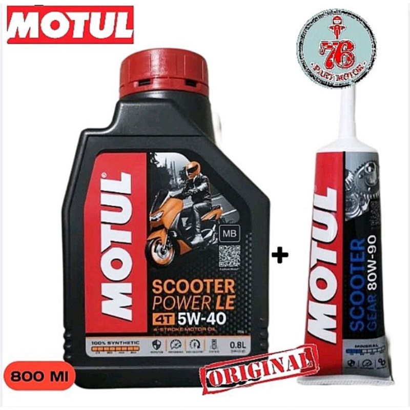Jual PAKET OLI MOTUL SCOTER 800 ML + Oli GEAR MOTUL 100% ORIGINAL ...