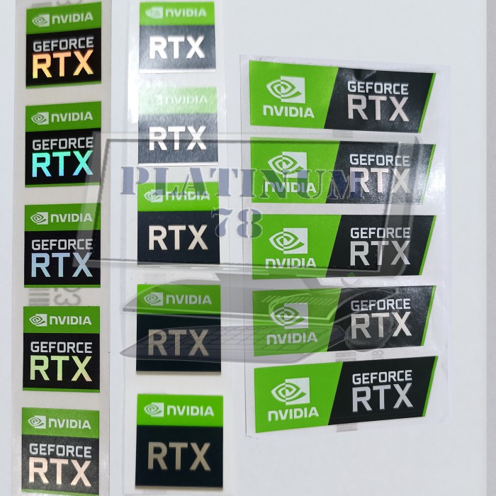 Jual Skin Sticker Stiker Logo Nvidia Rtx Original | Shopee Indonesia
