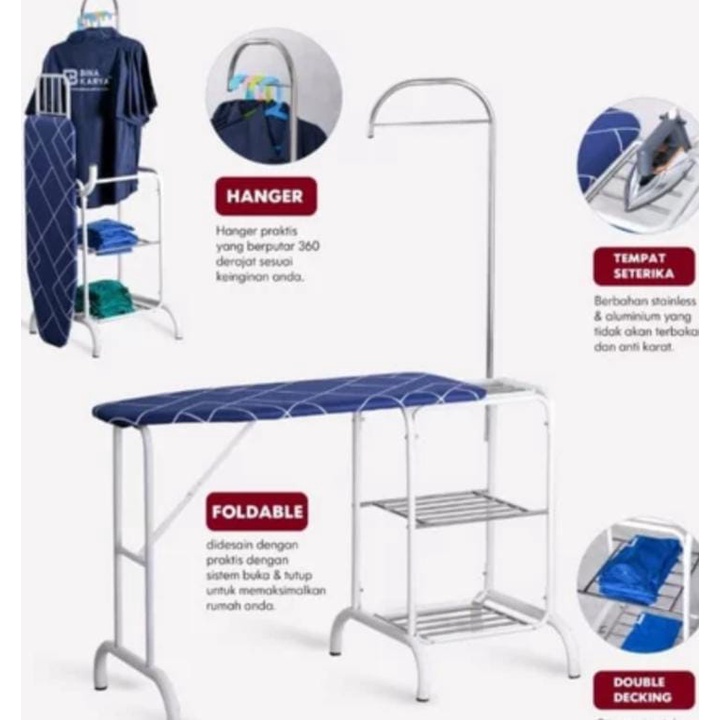 Jual MEJA SETRIKA SHANGHAI ANTI KARAT MEJA SETRIKA LIPAT BESI KUAT DAN ...
