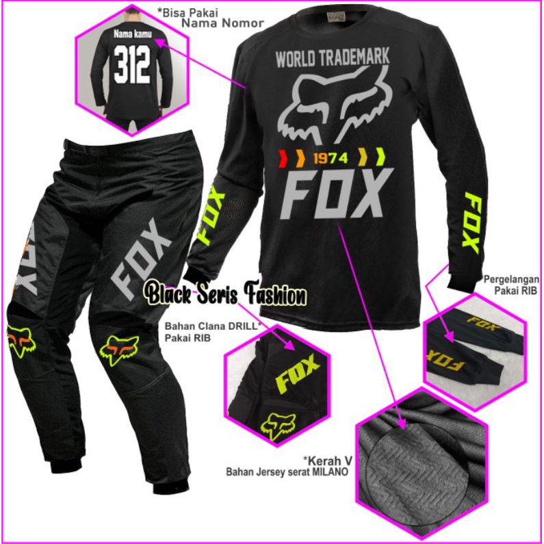 Jual jersey jerset Baju celana trail cross motor motorcross cros trabas ...