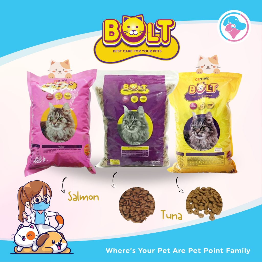 Jual Makanan Kucing BOLT Adult Freshpack 800gram - Pakan Dry Food ...