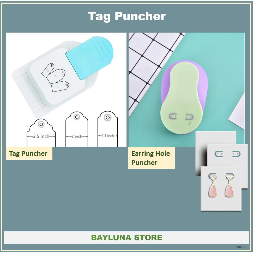 Jual Bayluna | Tag Puncher Bookmark Embossing Gift Hang Tag Paper Punch ...