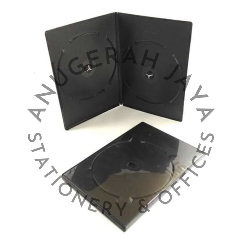 Jual [1 DOS 100 PCS] TEMPAT KASET KOTAK HITAM , TEMPAT DVD / CD KOTAK ...