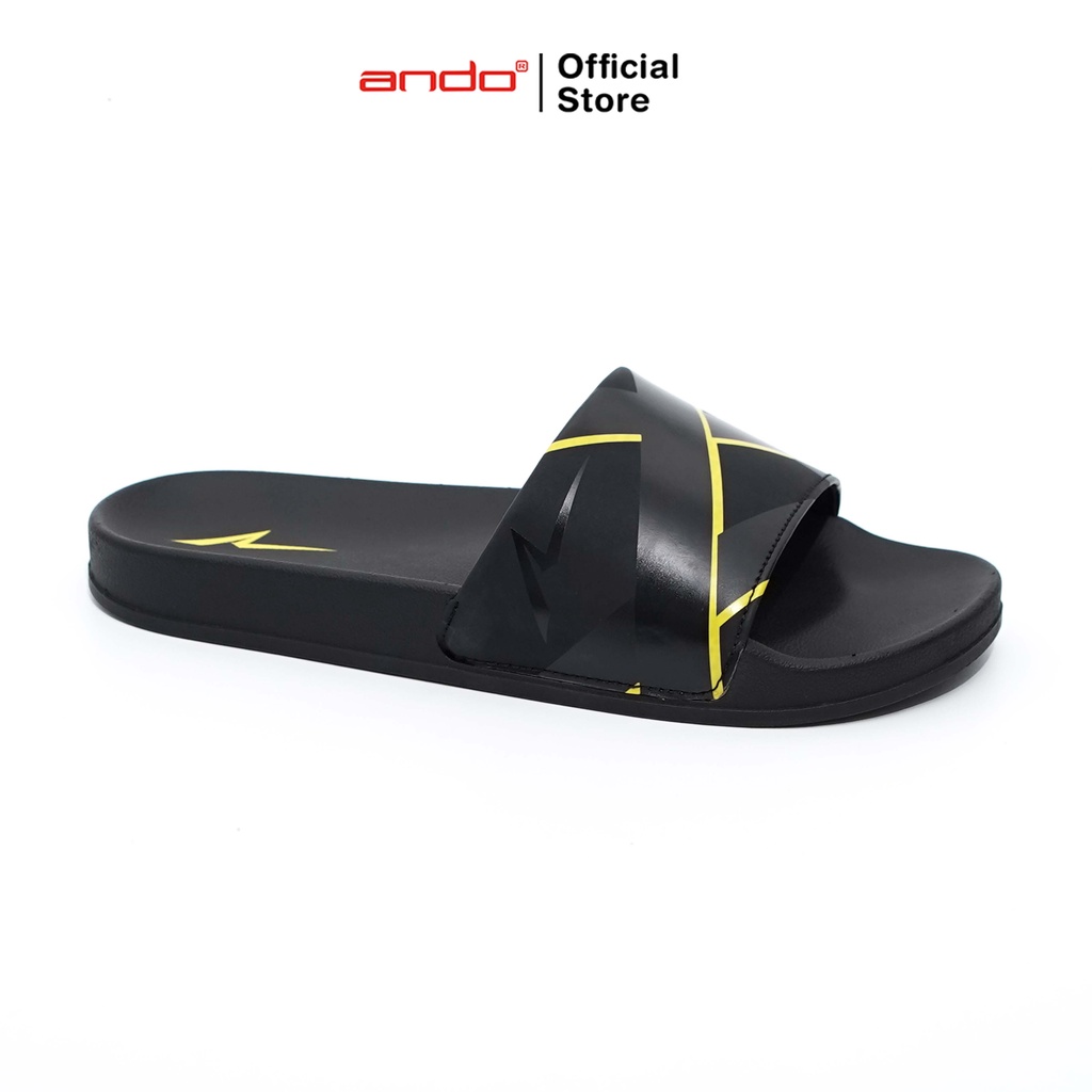Jual Ando Official Sandal Selop Slip On Lazer Pria Dewasa - Hitam ...