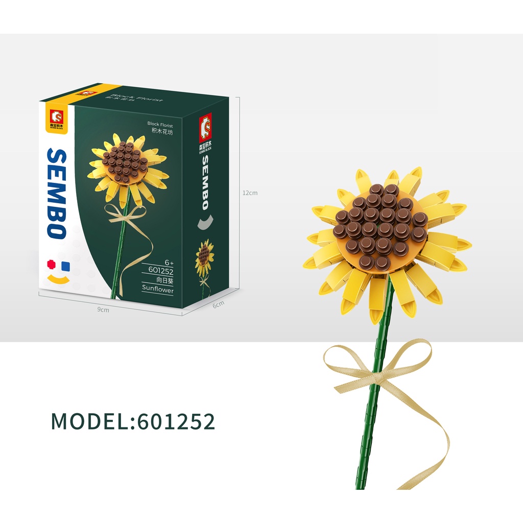 Jual SEMBO Nano Block Building Blocks Flowers DIY Bunga Mainan Balok ...