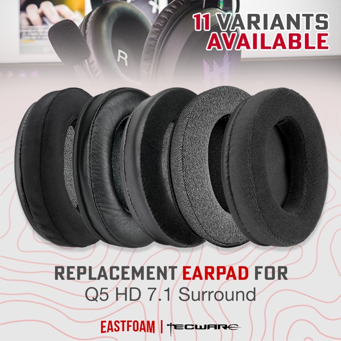 Jual Earpad Earcup Tecware Q5 HD 7.1 Surround Premium Pad Busa Ear ...