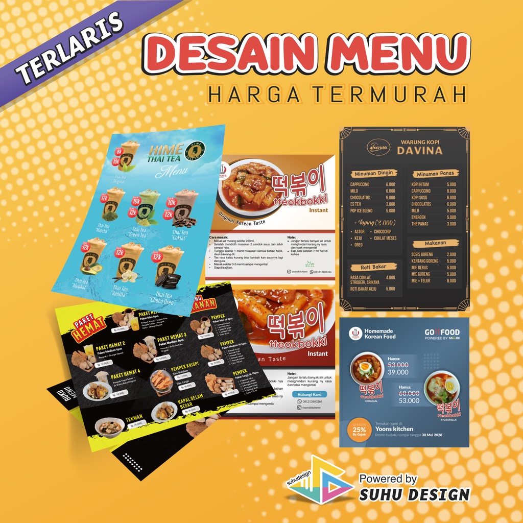 Jual [TERLARIS] JASA DESAIN GRAFIS CUSTOM | DESAIN MENU SPANDUK LOGO ...
