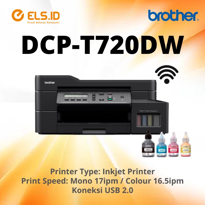 Jual Printer Brother DCP-T720DW Wireless All-in-One | Shopee Indonesia