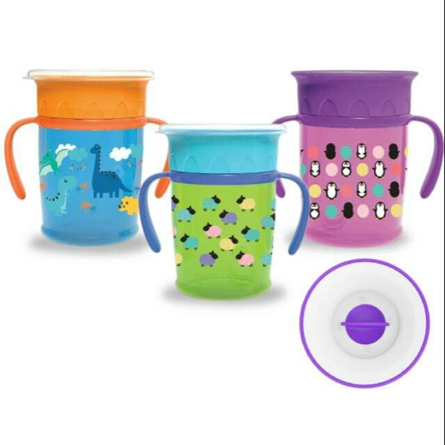 Jual Baby Safe Ap013 360 Sipper Cup With Handle Gelas Minum Anak 270 Ml ...