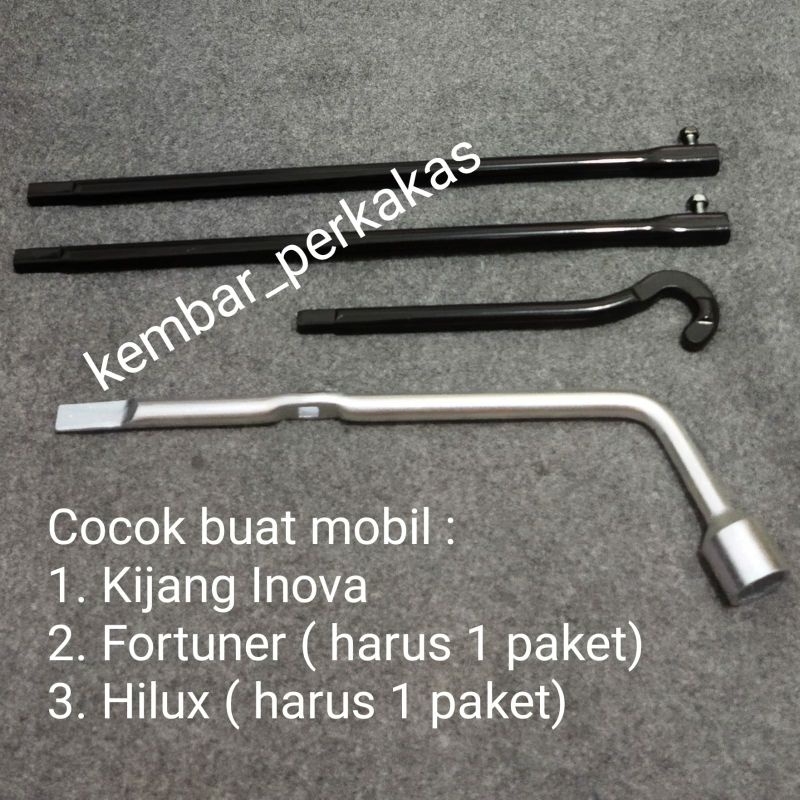 Jual Kunci roda 21 mm & handle set pemutar dongkrak /pelepas ban serep ...