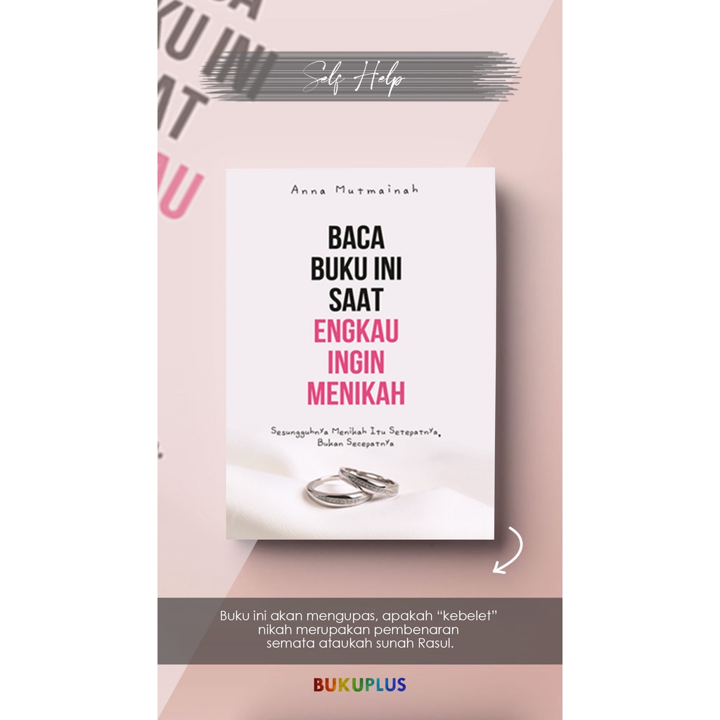 Jual BACA BUKU INI SAAT ENGKAU INGIN MENIKAH | Shopee Indonesia