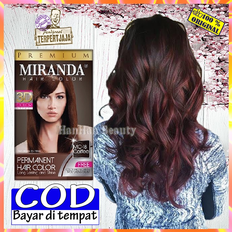 Jual Miranda Hair Color MC-18 Coffee Pewarna Rambut Permanen Aman ...