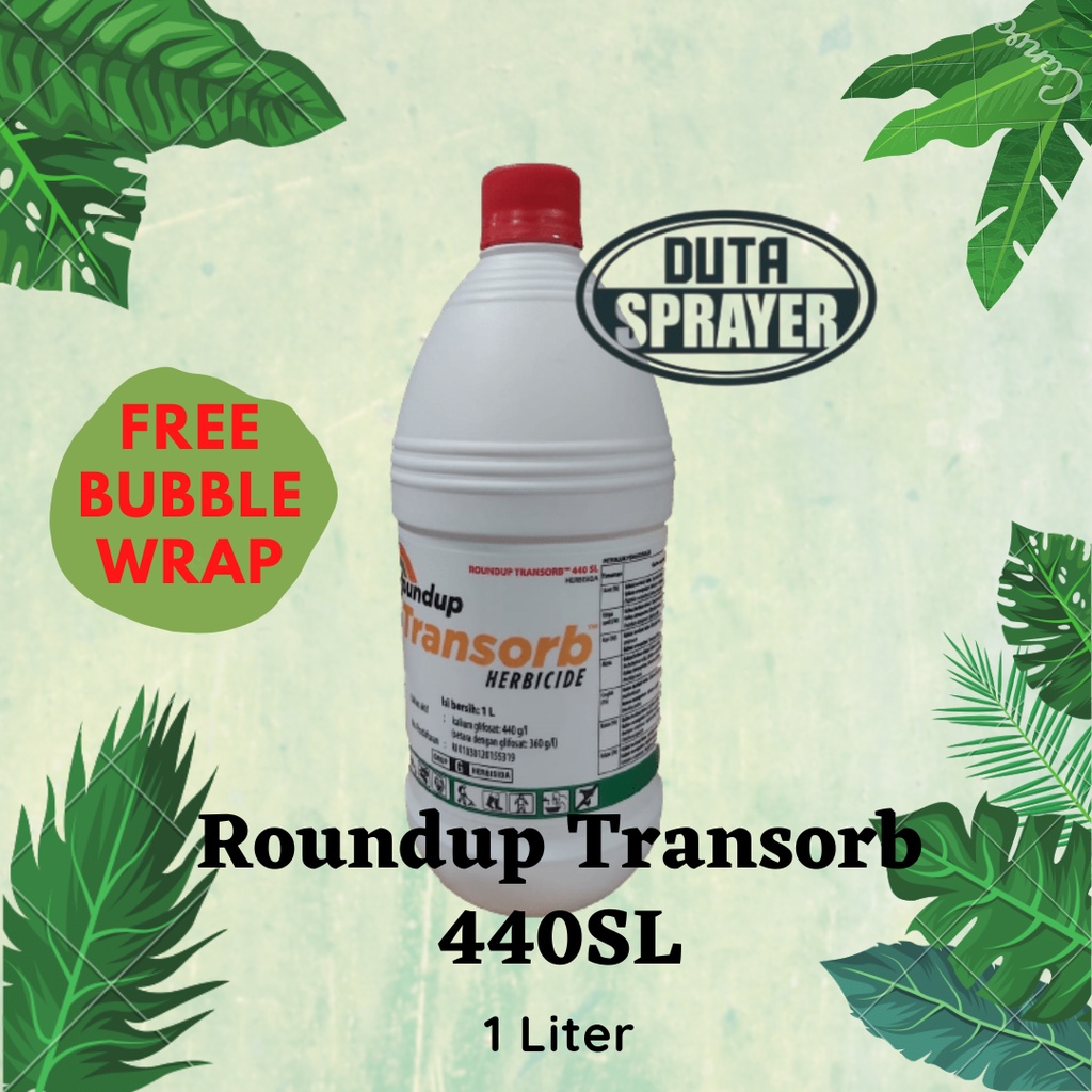 Jual Roundup Biosorb 486 SL 1L Round Up Transorb 440 SL 1 Liter Weed Up ...