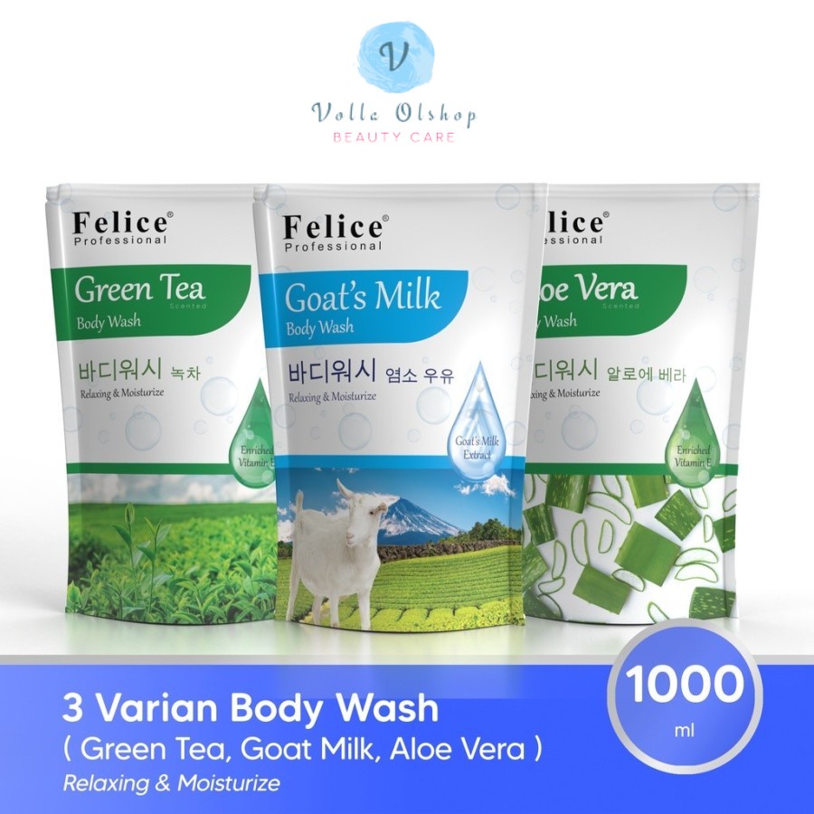 Jual Felice Body Wash Pouch 1000ml | Shopee Indonesia