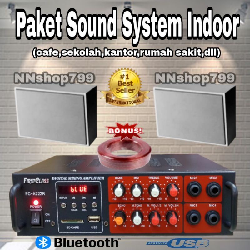 Jual Paket Sound System Indoor isi 2(cafe,resto,kantor,sekolah,rumah ...