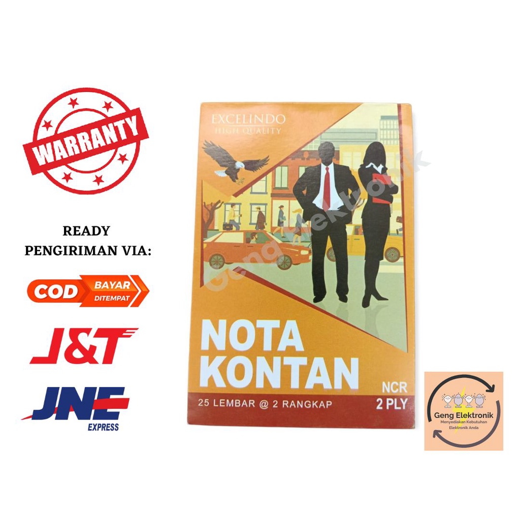 Jual Buku Nota Kontan MURAH BERKUALITAS EXCELINDO 2 ply NCR 50 LEMBAR ...