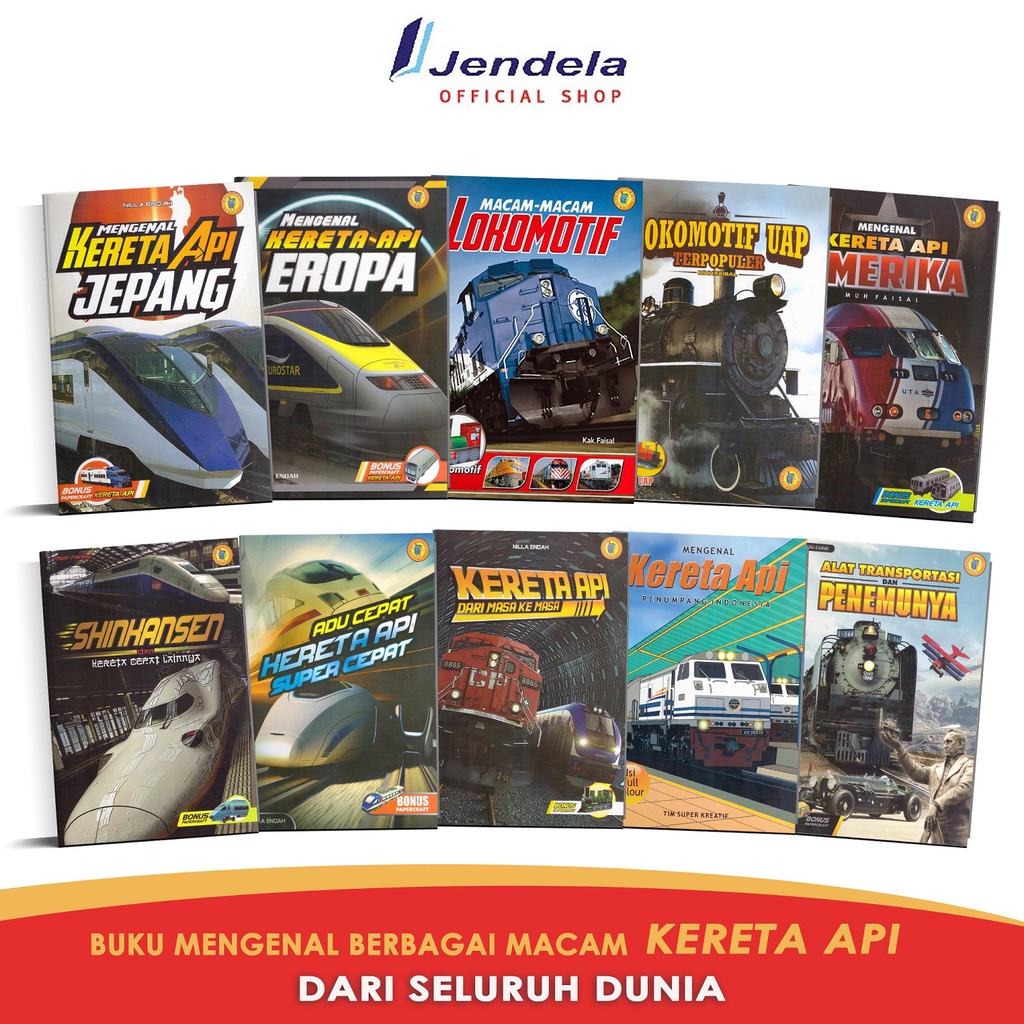 Jual Buku Anak Mengenal Transportasi Kereta Dari Seluruh Dunia / Dunia ...