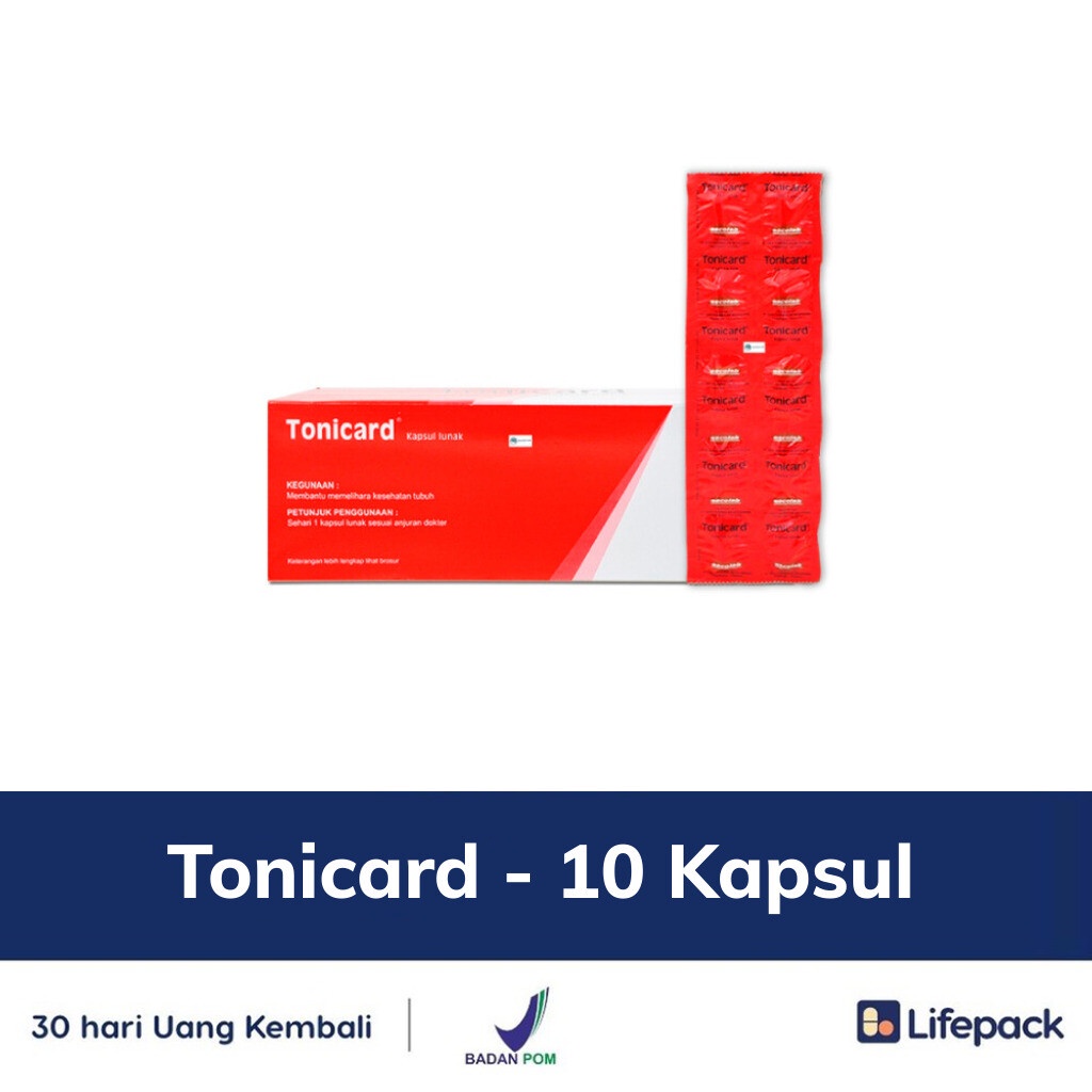 Jual Tonicard - 10 Kapsul - LIFEPACK | Shopee Indonesia